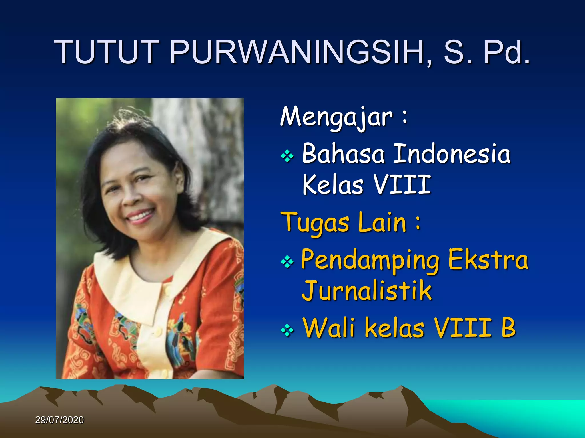 Profil Guru SMP MARIA GORETTI SEMARANG | PPT