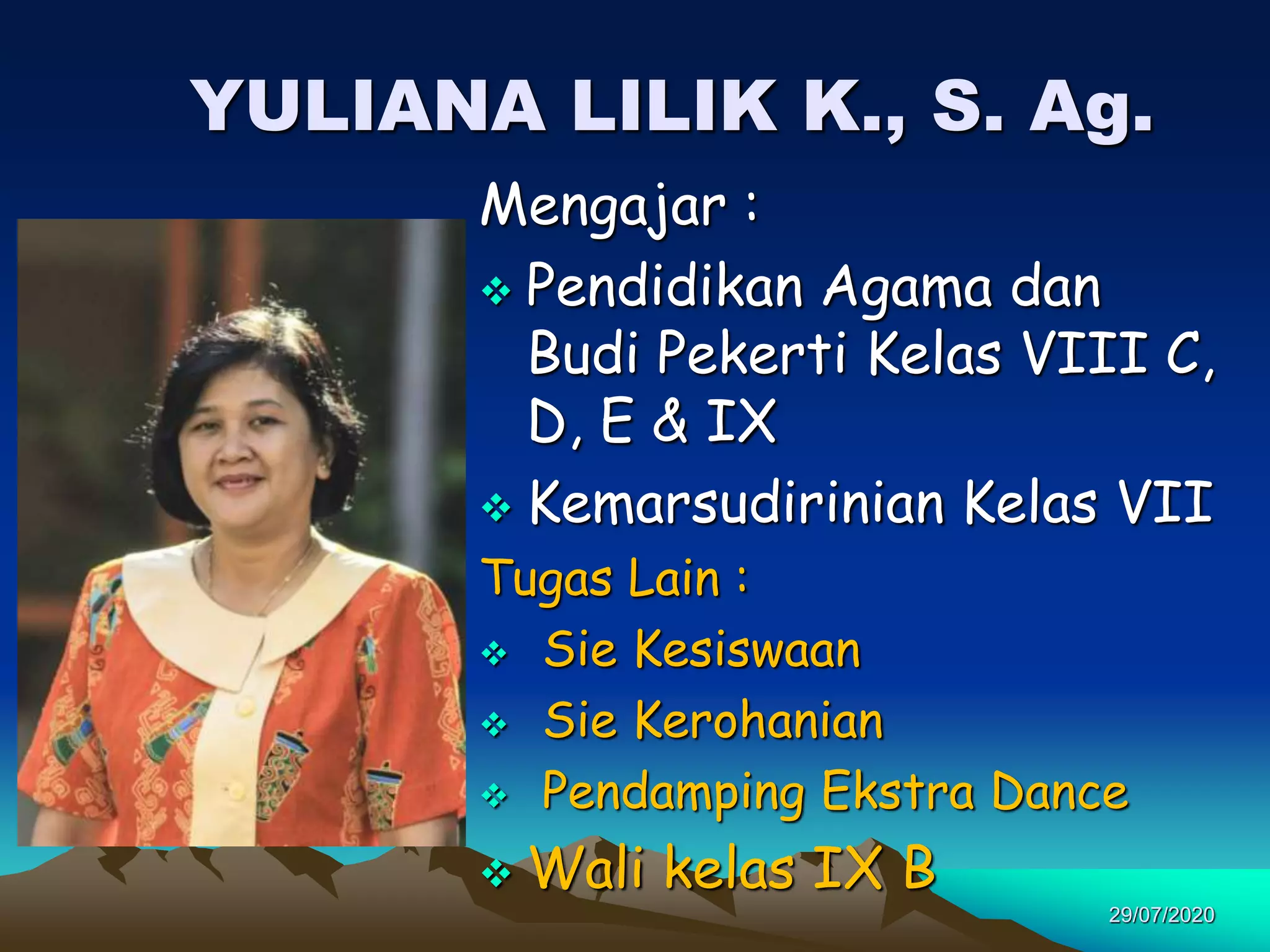 Profil Guru SMP MARIA GORETTI SEMARANG | PPT