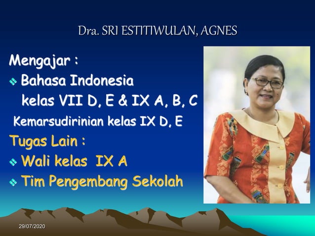 Profil Guru SMP MARIA GORETTI SEMARANG | PPT