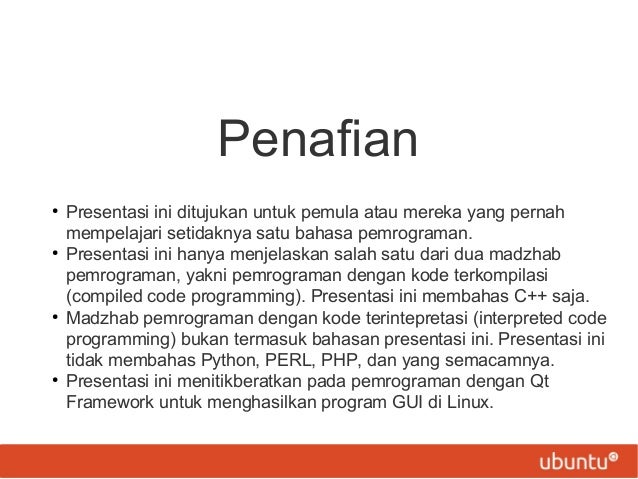 Pemrograman GUI di Linux