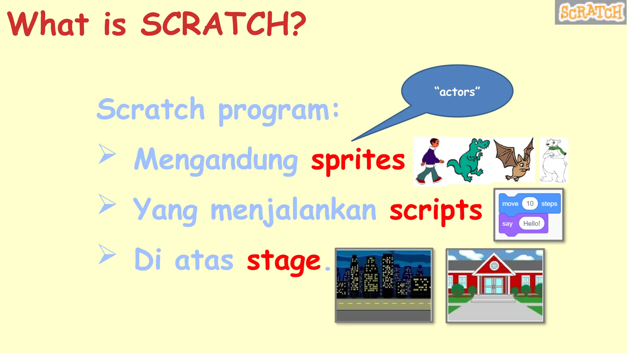 Perkenalan Scratch untuk anak Sekolah Dasar | PPT