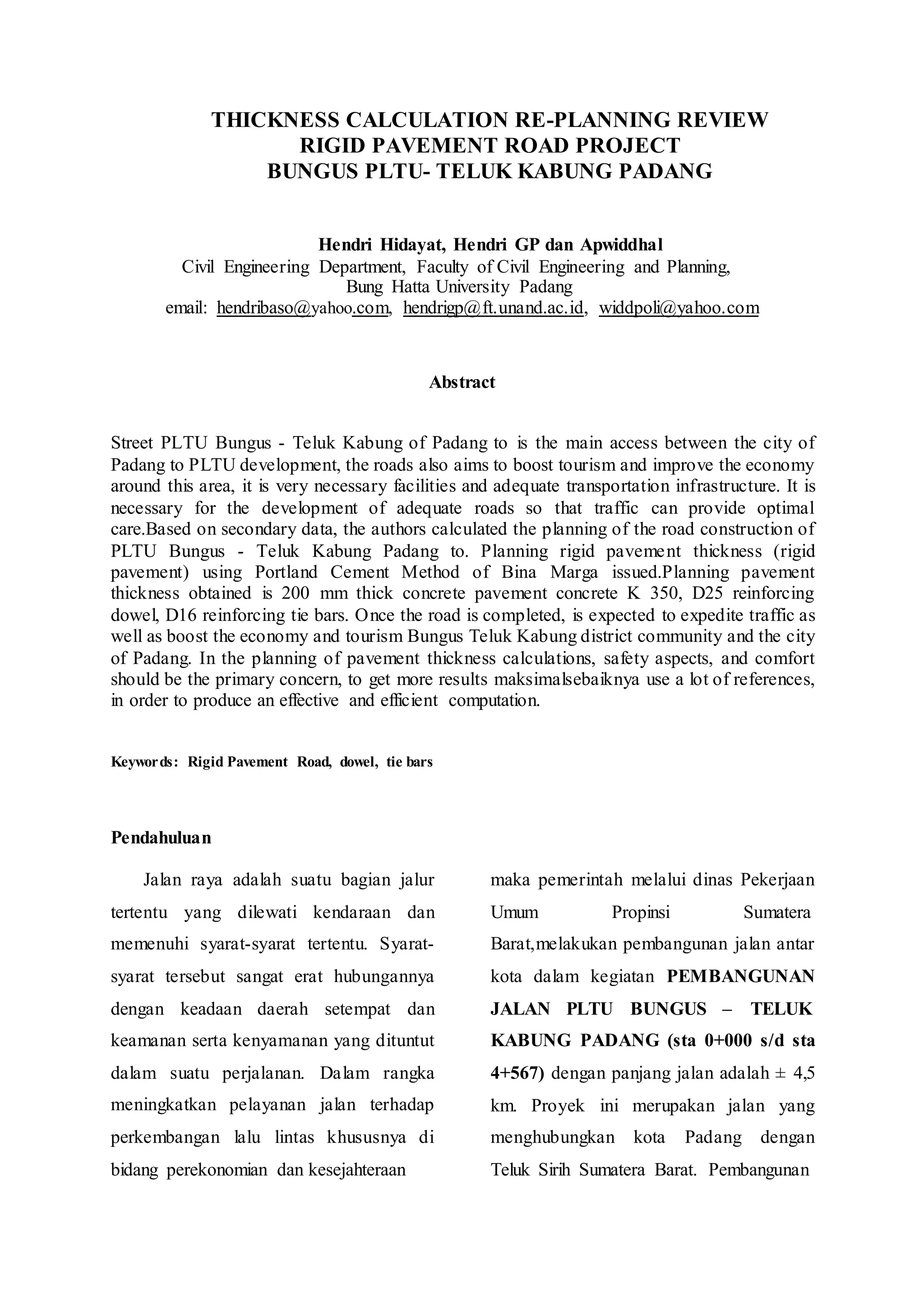 Perkerasan kaku | DOCX