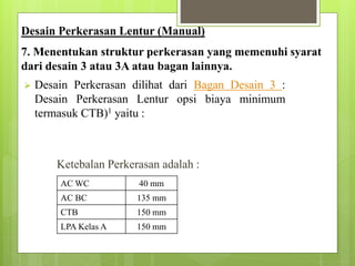 Perkerasan lentur dan kaku | PPTX