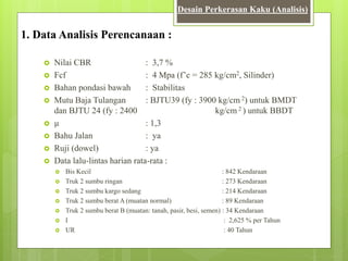 Perkerasan lentur dan kaku | PPTX