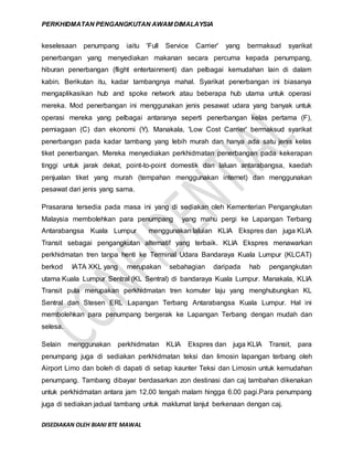 Pendapat Para Pengguna Terhadap Perkhidmatan Pengangkutan Awam Malaysia ...