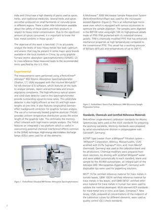 Analysis of Arsenic, Cadmium and Lead in Chinese Spice Mixtures using ...