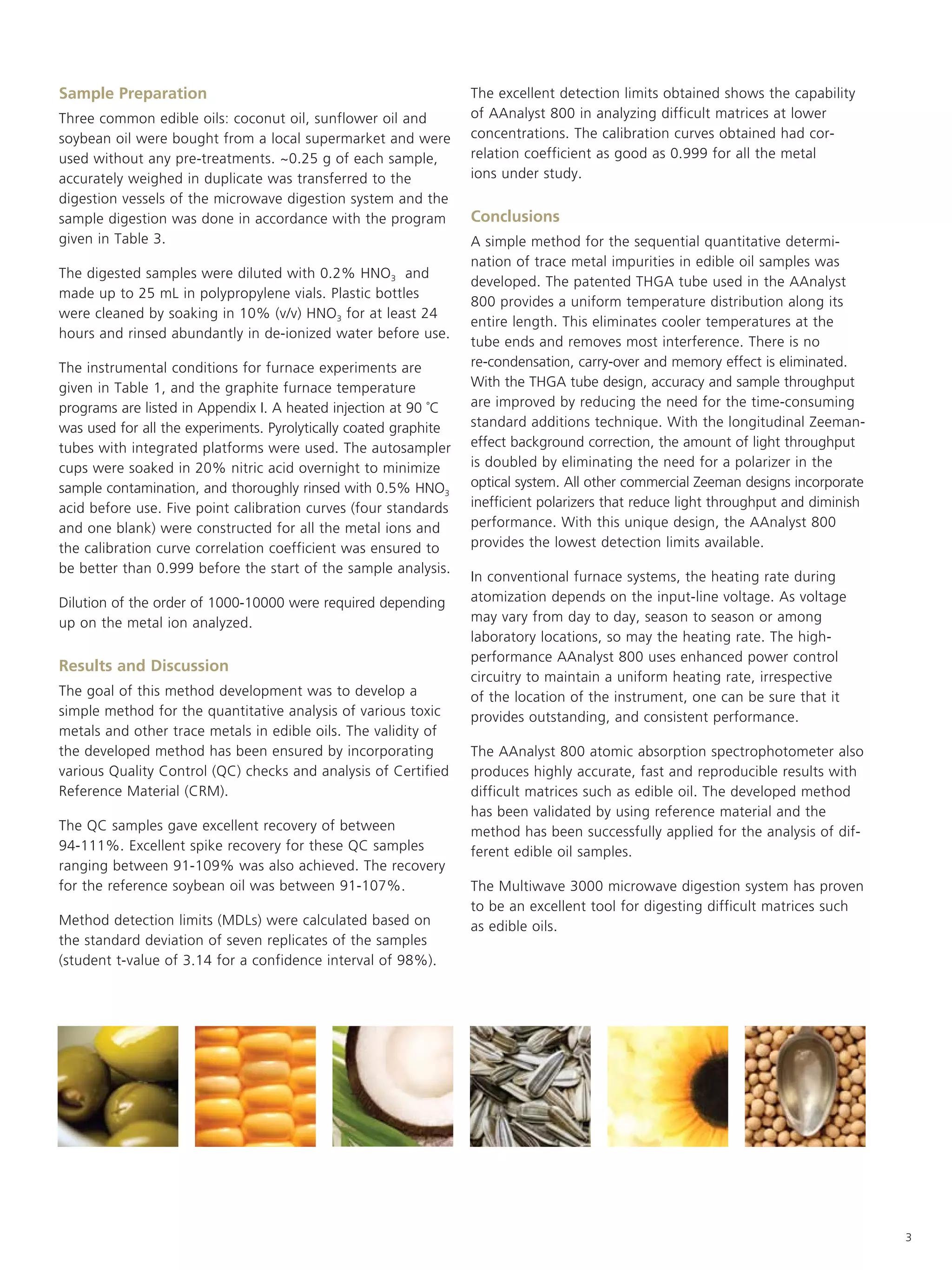 Toxic Trace Metals in Edible Oils by Graphite Furnace Atomic Absorption ...