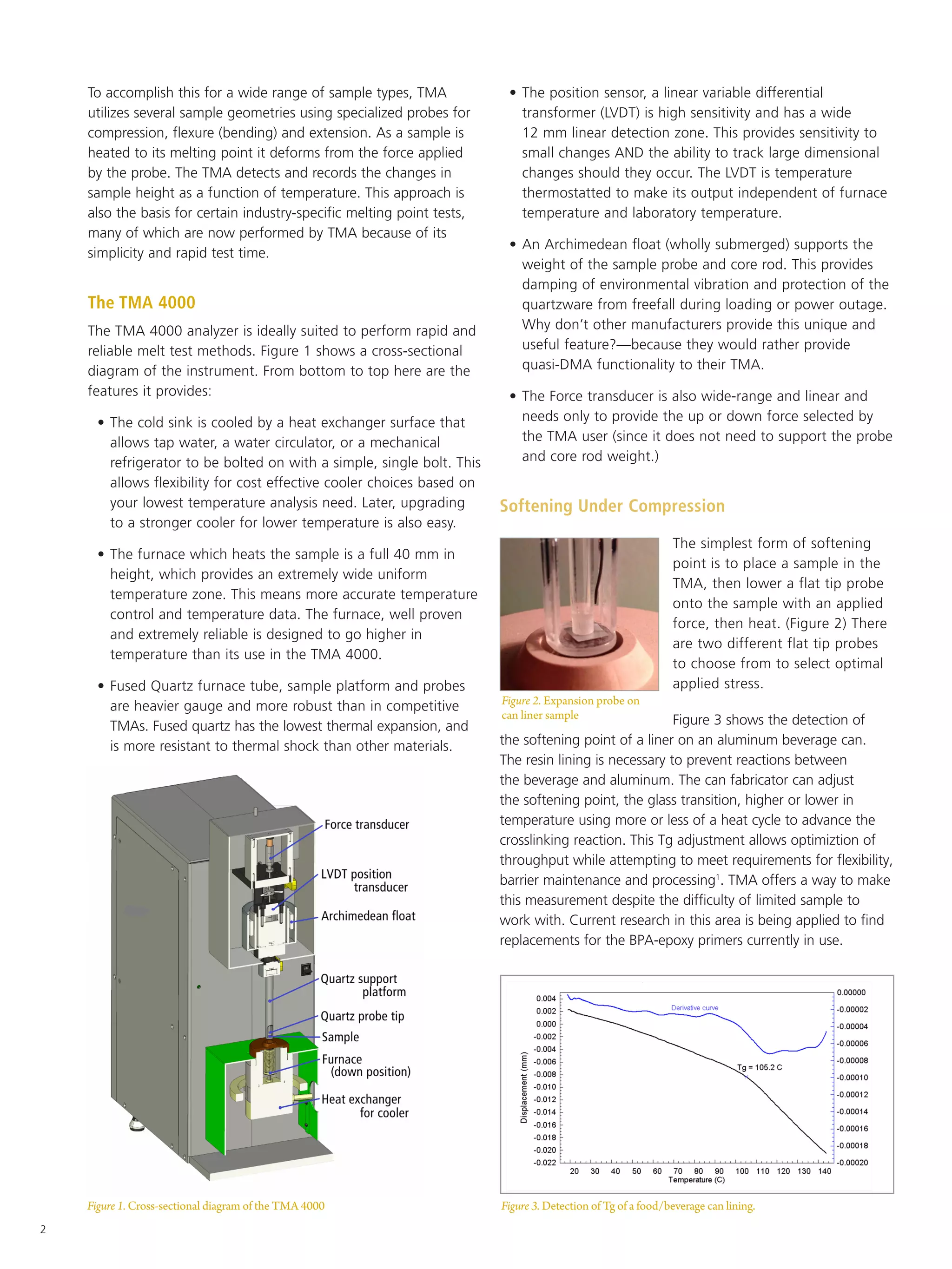 Use of the PerkinElmer TMA 4000 to Characterize Melting and Softening Points | PDF | Chemistry ...