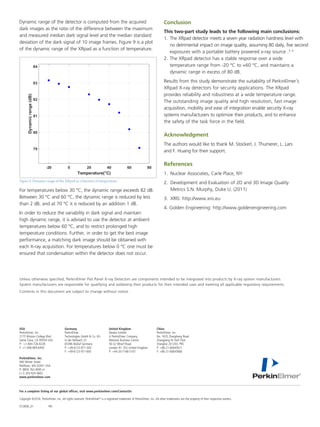 PerkinElmer white paper evaluating XRpad flat panel detectors for ...