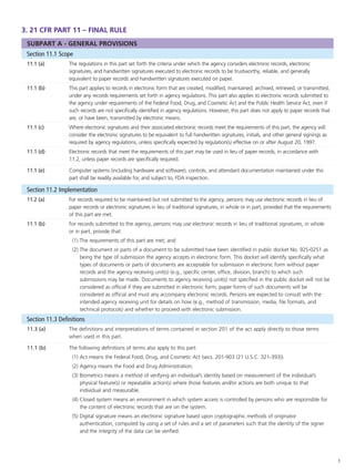 Achieving 21 Code of Federal Regulations (CFR) Part11 | PDF
