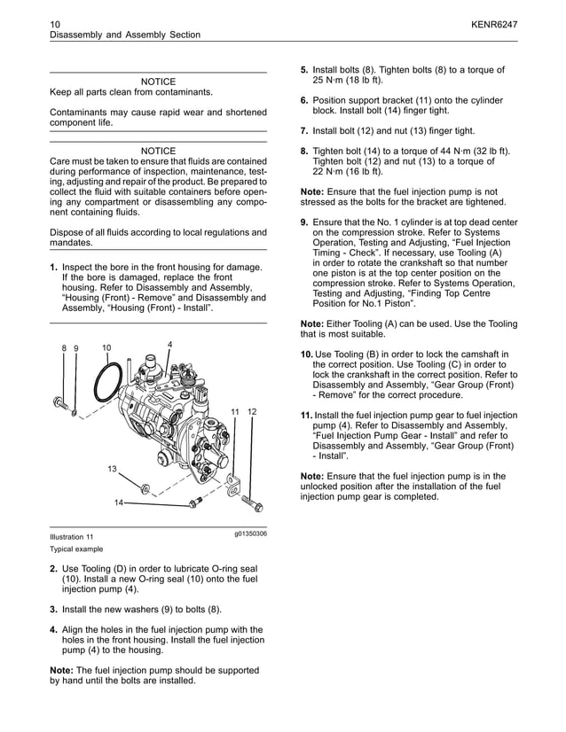 Perkins 1100 series 1104 d (mech) industrial engine model (nk) service ...