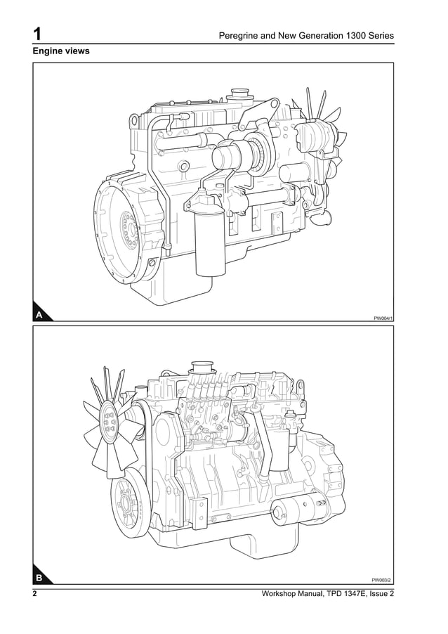 Perkins 1300 series we diesel engine service repair manual | PDF