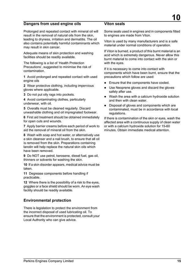 Perkins 2000 series 2006 diesel engine(model 2006 tg2a)service repair ...