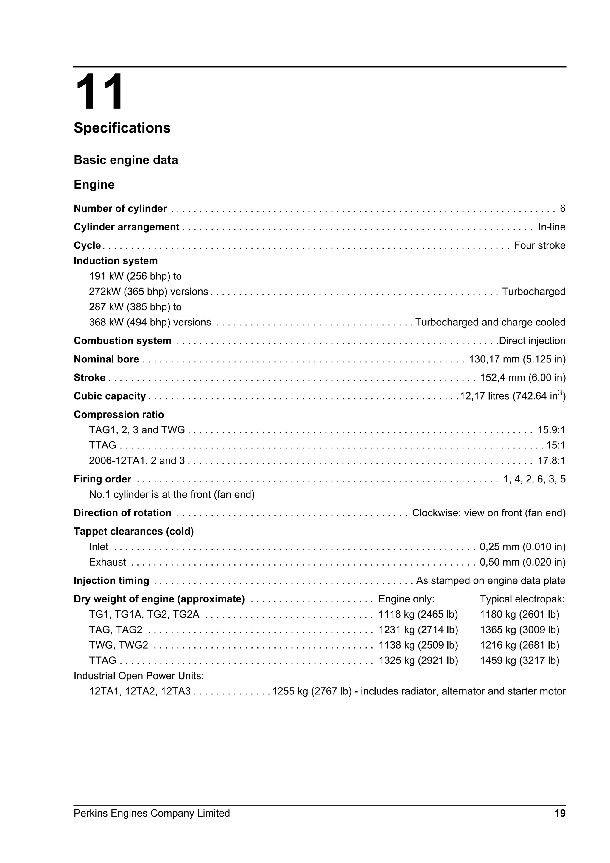 Perkins 2000 series 2006 diesel engine(model 2006 ttag)service repair ...