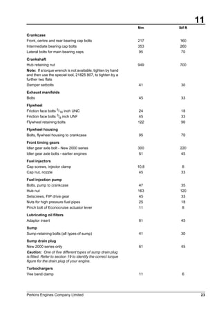 Perkins 2000 series 2006 diesel engine(model 2006 ttag)service repair ...