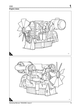 Perkins 2300 series 2306 a e14 6 cylinder turbocharged diesel engine ...