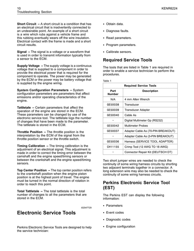 Perkins 2500 series 2506 15 industrial engine (mgb ) service repair ...