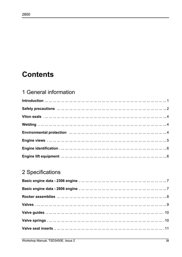 Perkins 2800 series 2806 c e16 diesel engine service repair manual | PDF