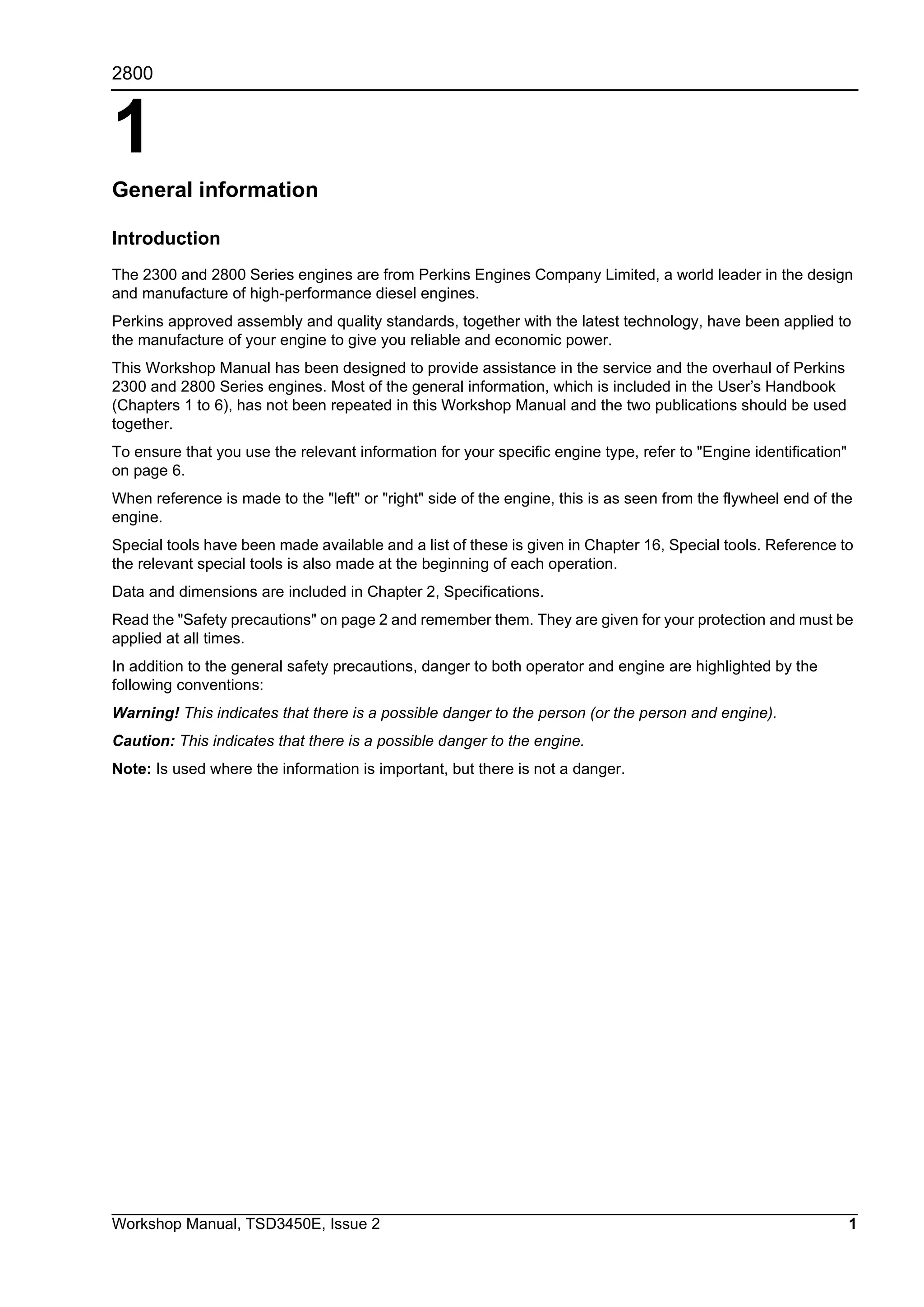 Perkins 2800 series 2806 c e16 diesel engine service repair manual | PDF