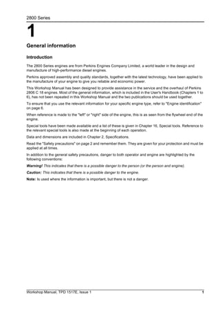 Perkins 2800 series 2806 c e18 tag3 diesel engine service repair manual ...