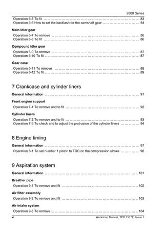 Perkins 2800 series 2806 c e18 tag3 diesel engine service repair manual ...