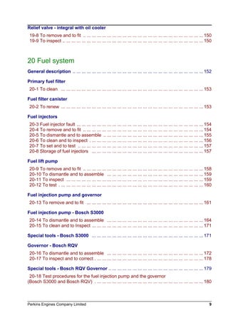 Perkins 3000 series 3008 cv8 8 cylinder diesel engine service repair ...
