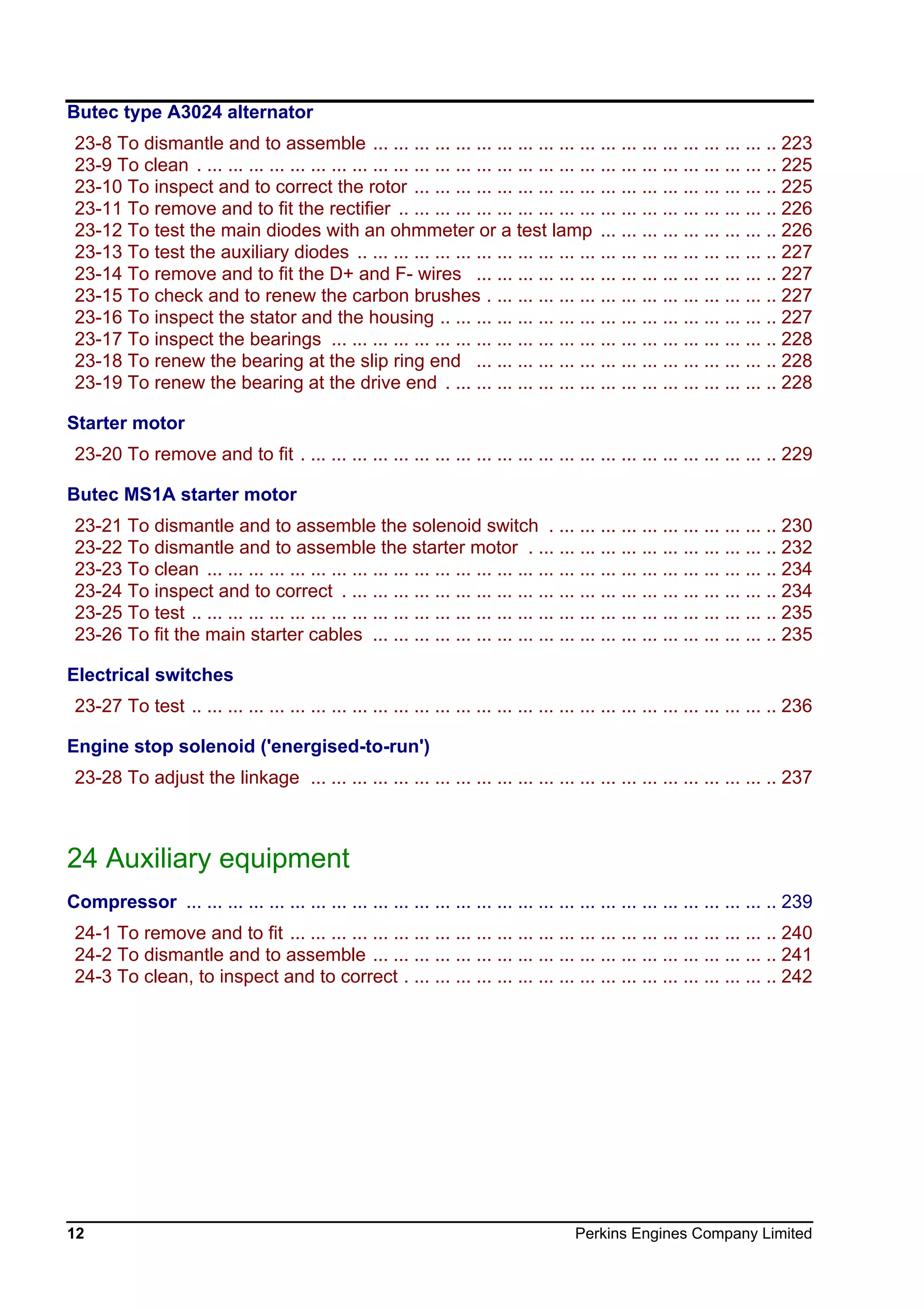 Perkins 3000 series 3008 cv8 8 cylinder diesel engine service repair ...