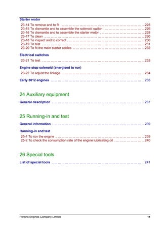 Perkins 3000 series 3012 cv12 12 cylinder diesel engine service repair ...