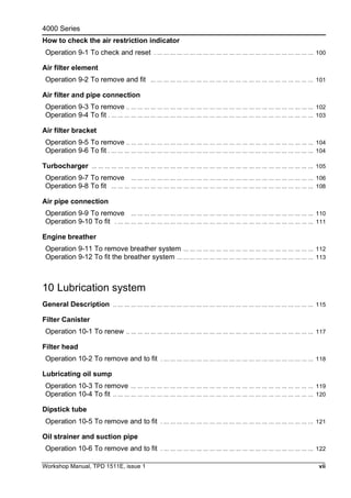 Perkins 4000 series 4006 23 tag1 a inline diesel engine service repair ...