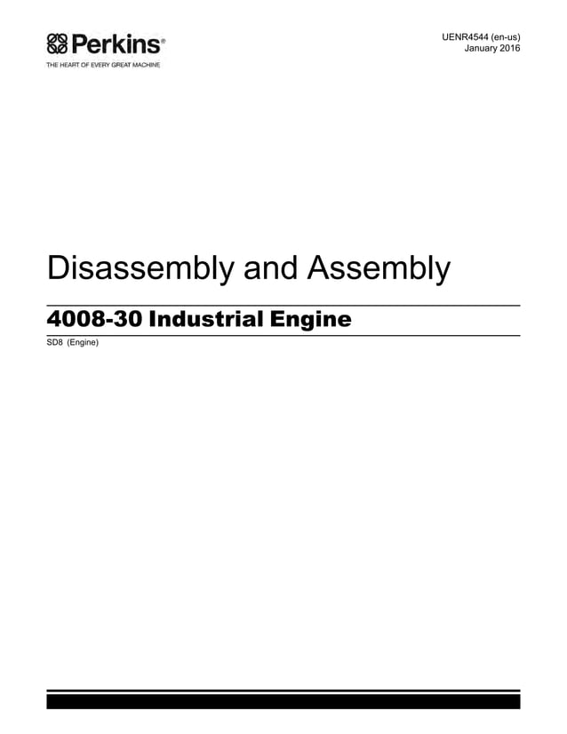 Perkins 4000 series 4008 30 industrial engine sd8 service repair manual ...