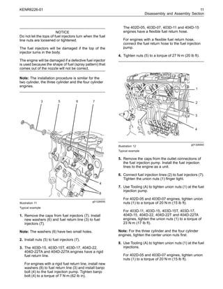 Perkins 400 series 402 d 403d 404d industrial engine (model gn) service ...