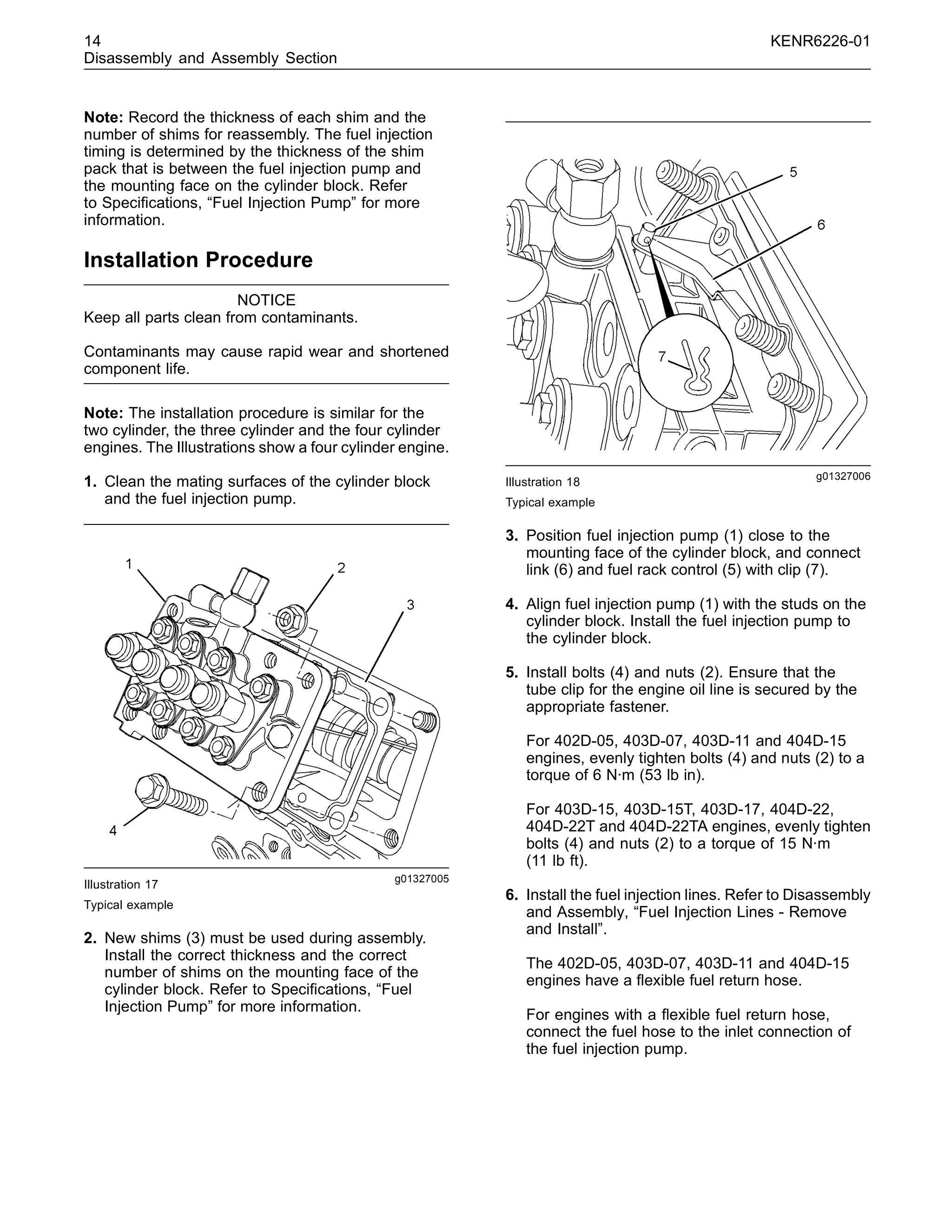 Perkins 400 series 402 d 403d 404d industrial engine (model gp) service ...