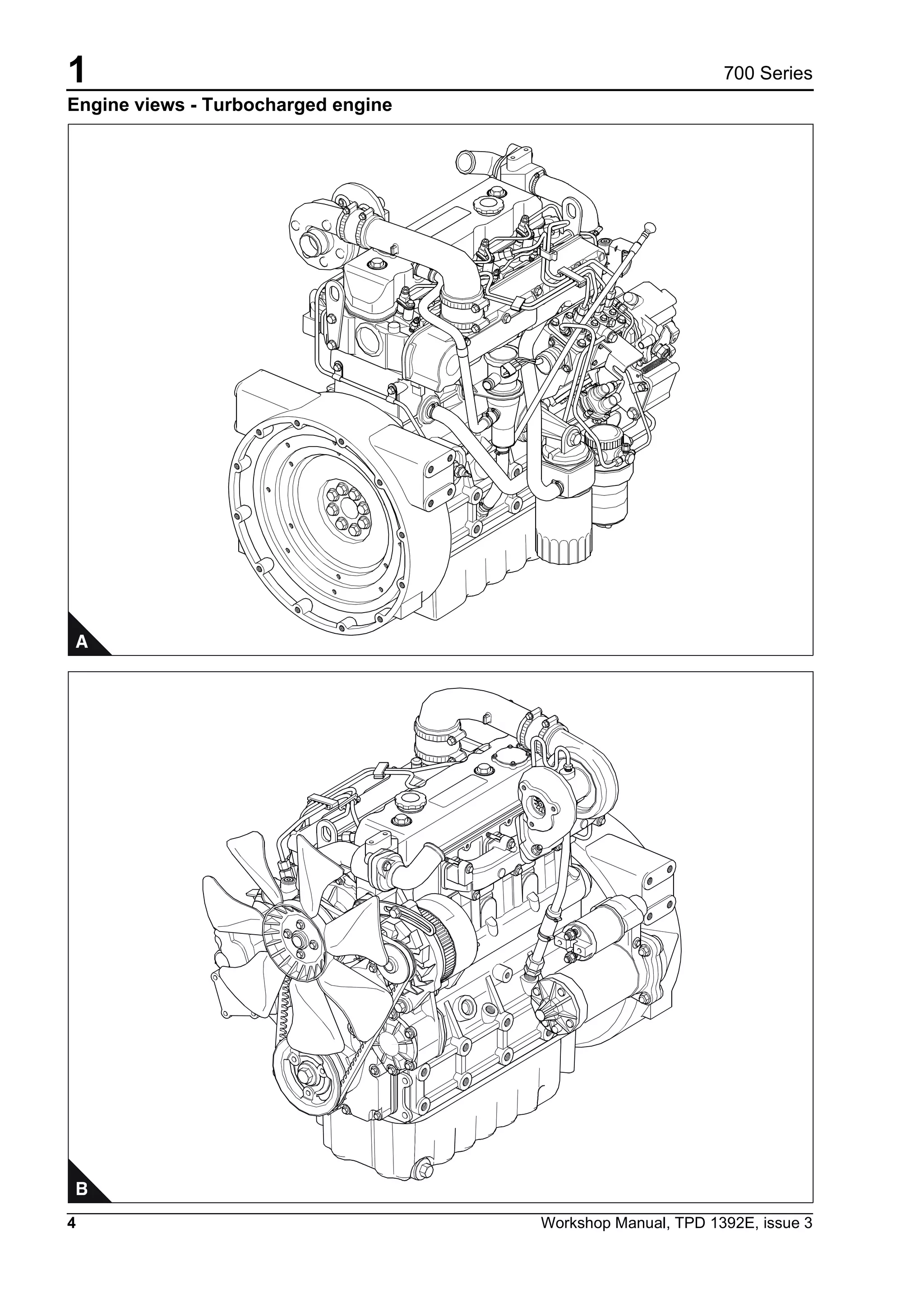 Perkins 700 series ub four cylinder diesel engine service repair manual | PDF