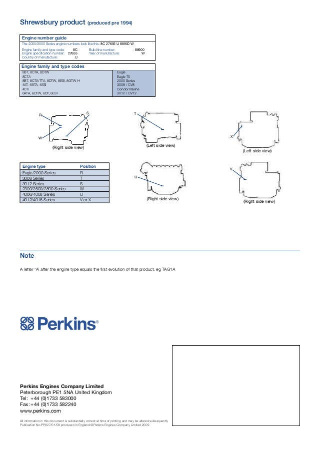 perkins engine number identification guide