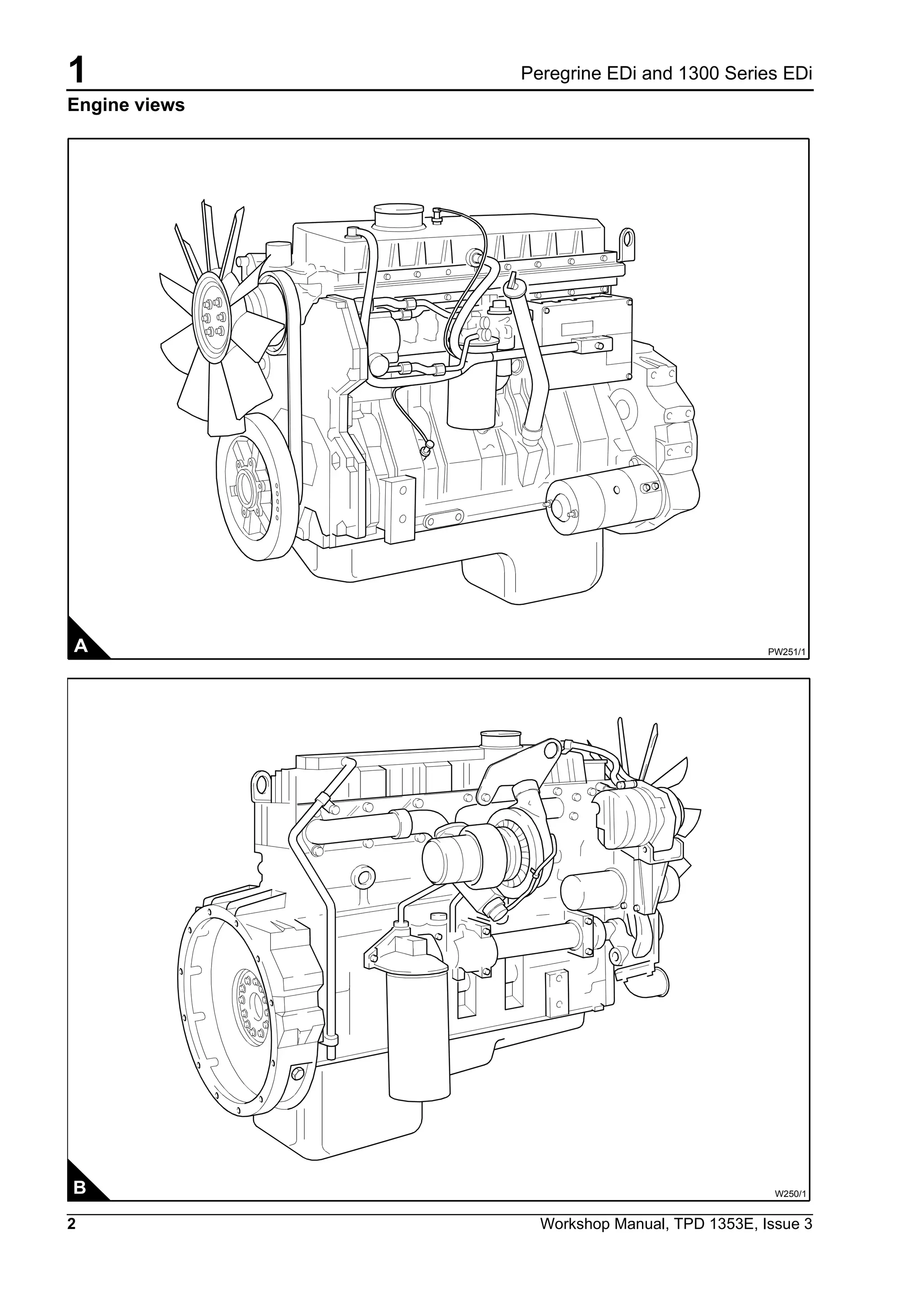 Perkins peregrine edi and 1300 series edi ws diesel engine service ...