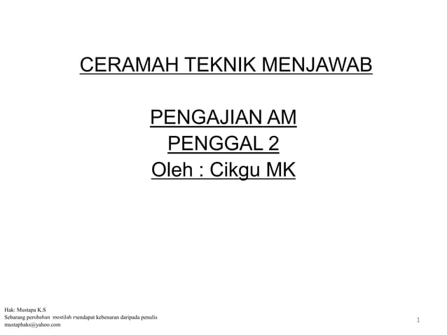 Perkongsian Teknik Menjawab P2 2019.pptx