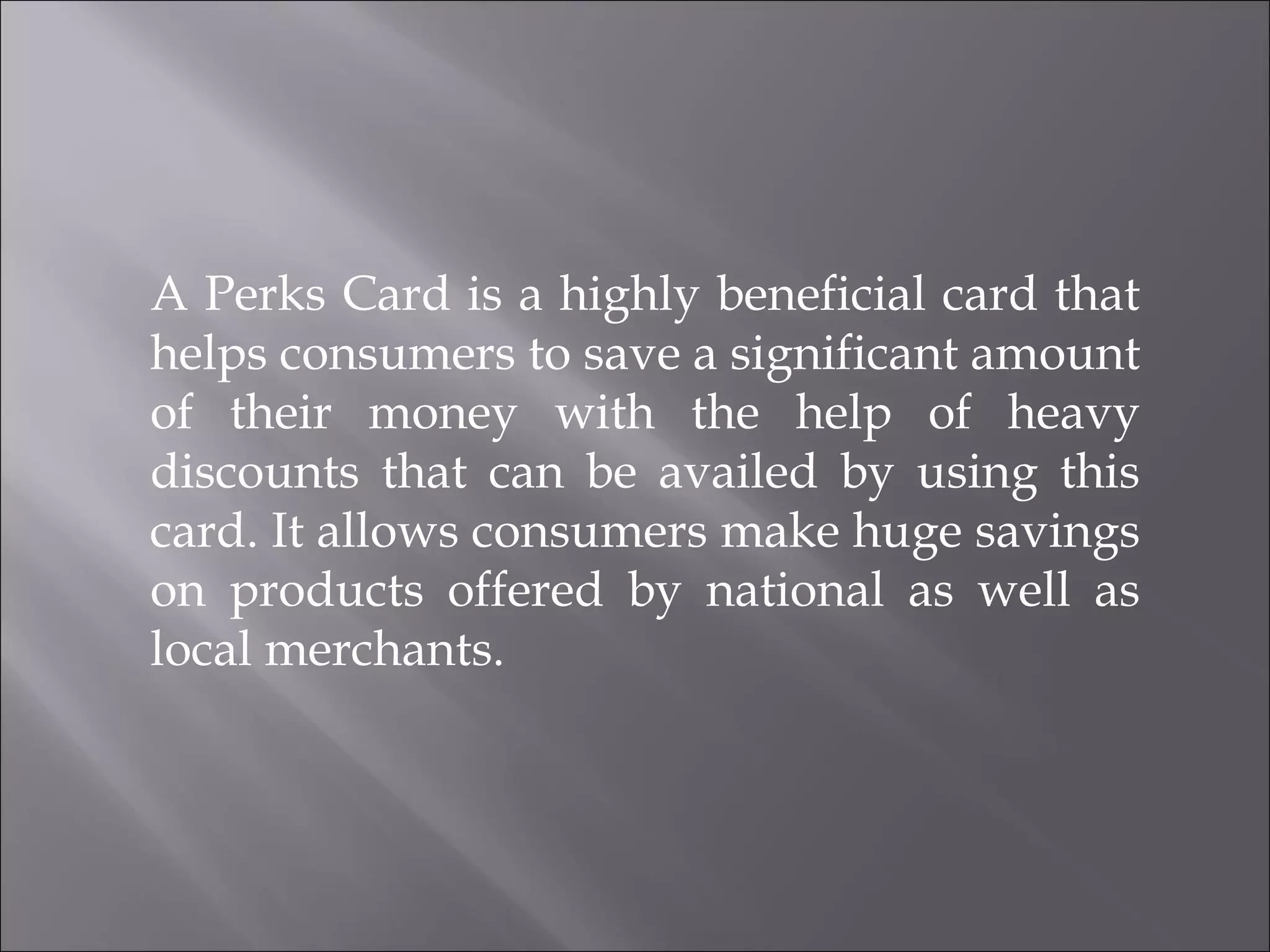 Perks card reviews | PPT | Credit Cards | Personal Debt