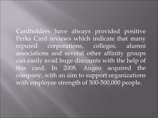 Perks card reviews | PPT | Credit Cards | Personal Debt
