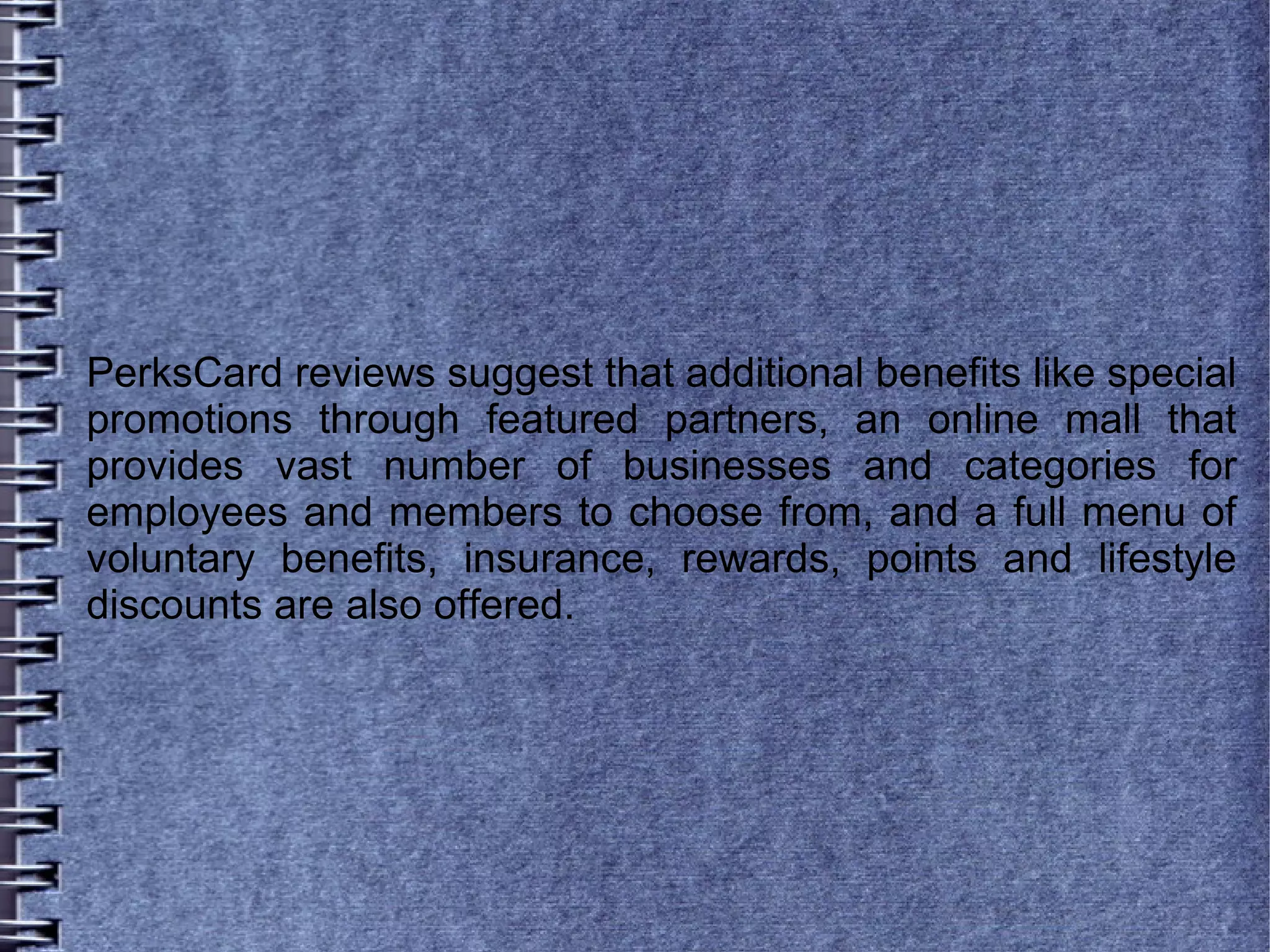 Perks cards | PPT