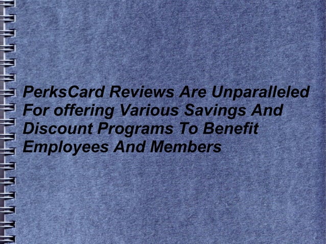 Perks cards | PPT