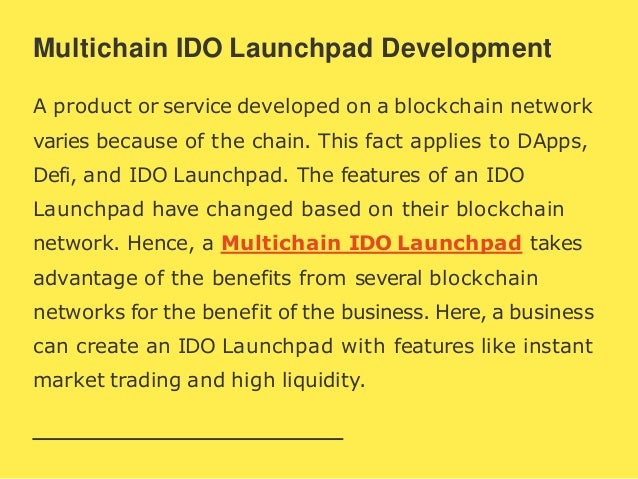 Perks involved in ido launchpad converted | PPTX | Web Development | Internet