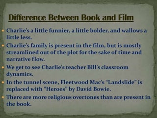 Perks of being a wallflower | PPTX