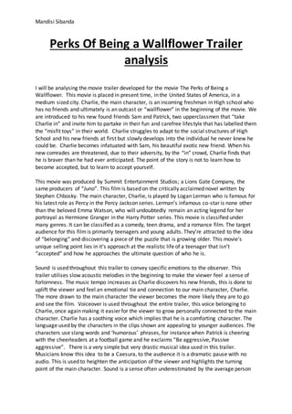 Perks of being a wall flower 2 | PDF