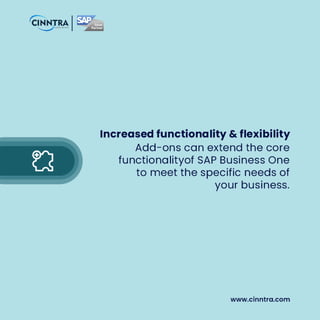 SAP Business One Add-On for SMEs - Cinntra | PDF