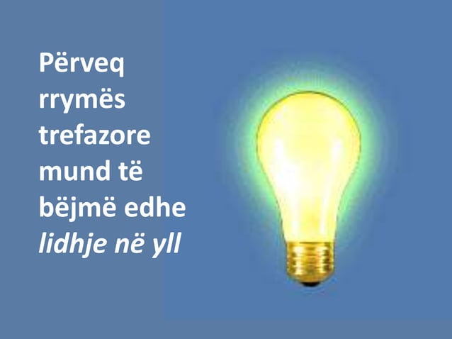 Perkufizimi i rrymes trefazore | PPTX