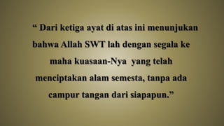 PENCIPTAAN ALAM SEMESTA | PPTX