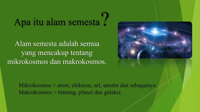 PENCIPTAAN ALAM SEMESTA | PPTX