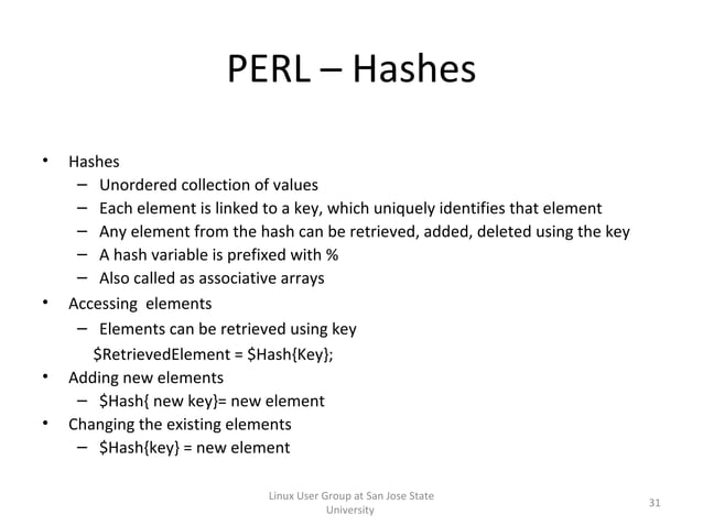 Perl 101 The Basics Of Perl Programming Ppt 