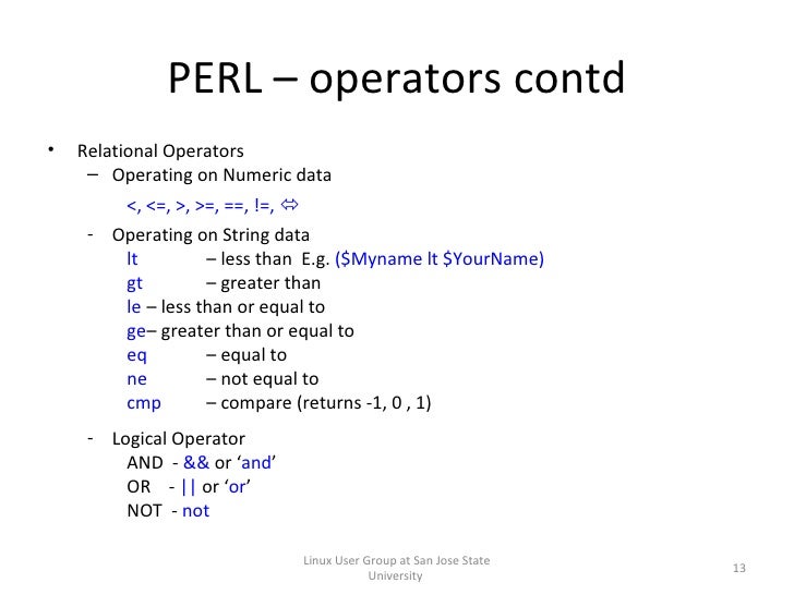 Perl 101 - The Basics Of Perl Programming