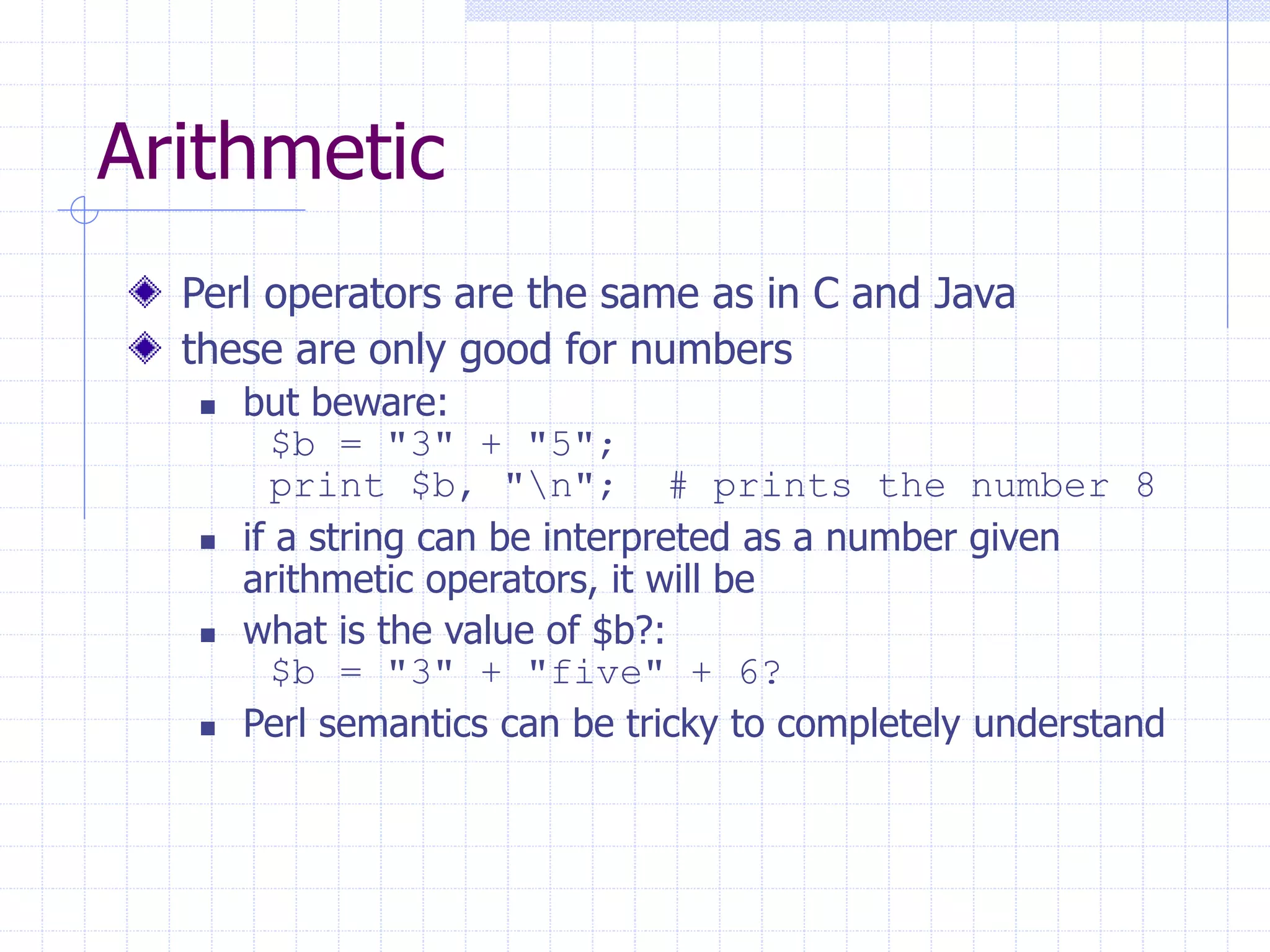 Introduction to Perl | PPT